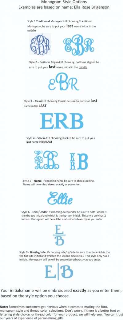 Monogram Styles - Monogram This and More! Personalized gifts Franklin TN