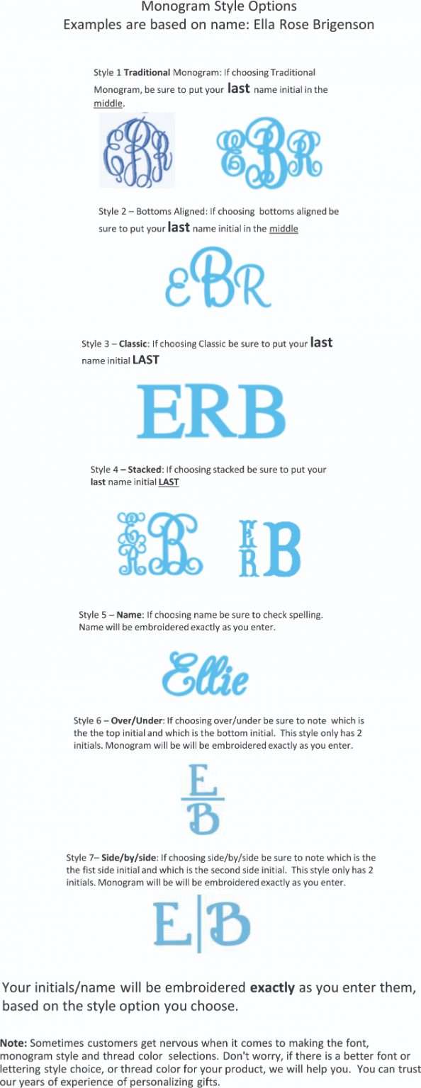 Monogram Styles - Monogram This and More! Personalized gifts Franklin TN